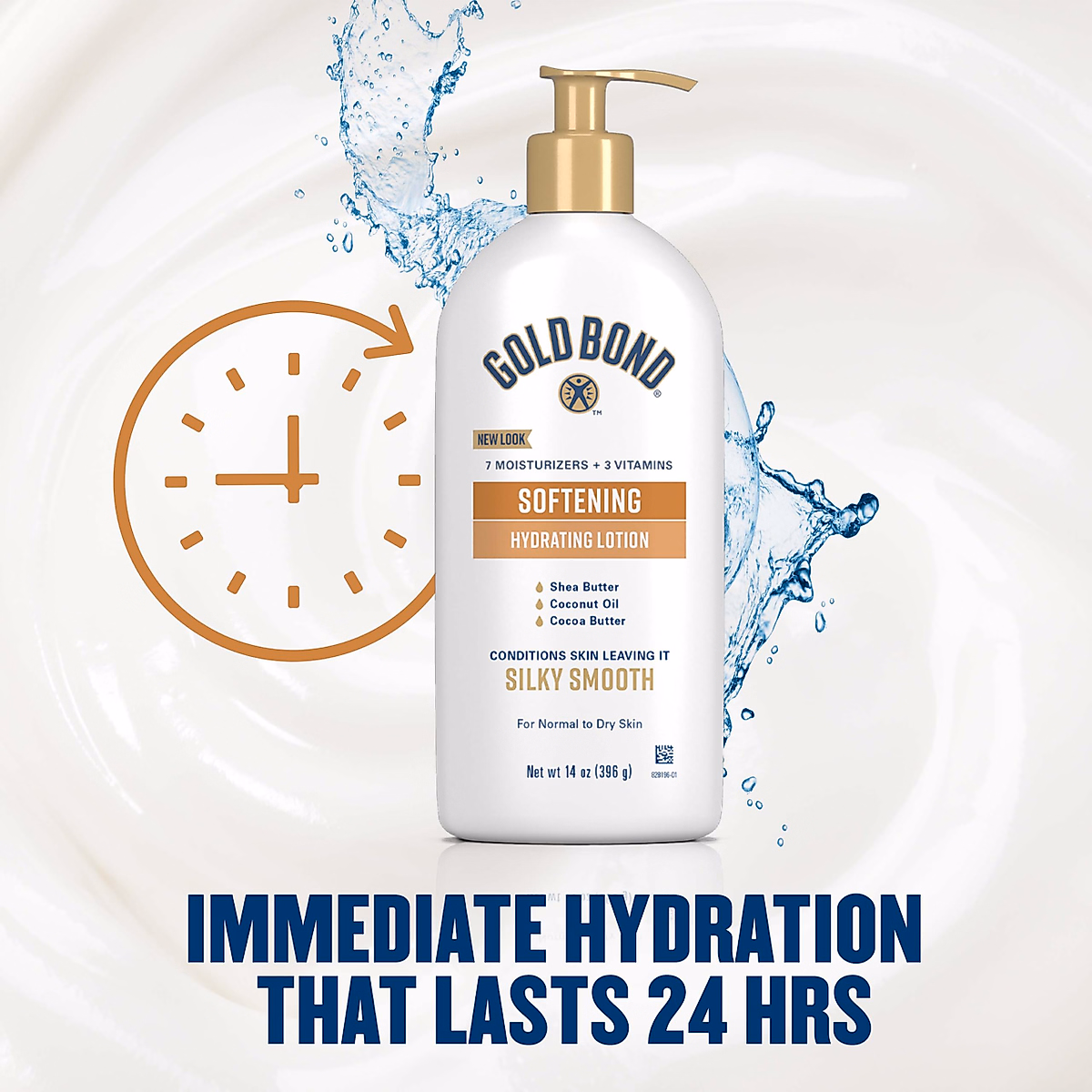 Gold Bond Softening Hydrating Lotion, With Shea Butter for Rough & Dry Skin, 14 oz.