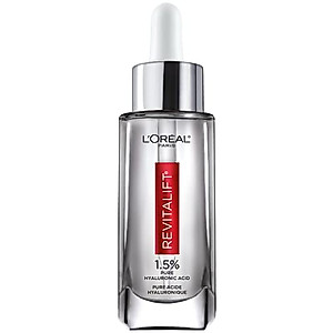 L'Oreal Paris Revitalift 1.5% Pure Hyaluronic Acid Face Serum, to Hydrate, Visibly Plump Skin, & Reduce Wrinkles, Fragrance Free 1 oz