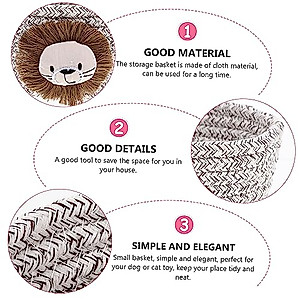 STOBAZA Basket Woven Baby Basket Baby Baskets for Storage Nursery Baskets Storage Desktop Basket Small Storage Basket To Weave Woven Basket Small Basket Storage Box Fabric Baskets