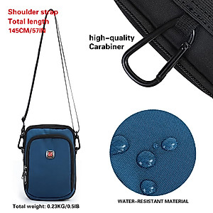 Sentient Wolf Unisex Casual Fashion Multifunctional Mini Shoulder Bag Crossbody Bag Travel Passport Wallet Bag (Army Green)