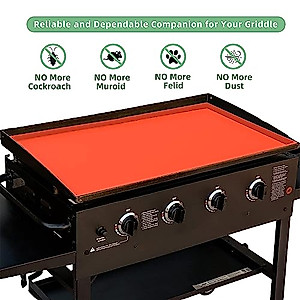 Silicone Griddle Mat for 28 Inch Blackstone Griddle,28" Blackstone Griddle Cover Heavy Duty Food Grade Silicone Mat Top,Protective Grill from Debris, Rodents, Rust(Not fit 28XL|Pro Series)