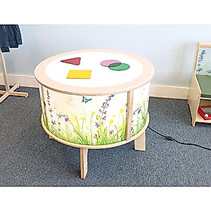 Whitney Brothers Nature View Radiant LED Light Table, Natural UV, 29.5" L x 29.5" W x 24.25" H (WB0738)