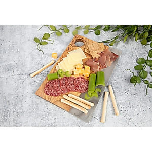 Urthwood Studios Handmade Olive Wood Charcuterie Board with Epoxy Resin, Cheese Boards & Party Serving Tray, Wooden Epoxy Serving Board, Meat Fruit Cheese Chopping and Cutting Board, Unique Gift