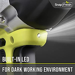 SnapFresh 20V 1/2" Brushless Impact Wrench Kit with 335ft-lbs Torque Max, 2300 RPM Variable Speed, 2.0Ah Li-ion Battery&1h Fast Charger, 4 Pcs Sockets