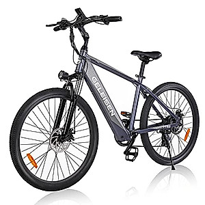 GELEISEN Electric Bike Adult, 26" 350W Ebike Electric Mountain Bike with 36V/10Ah Removable Battery, 5 Level Pedal Assist, LCD Display with USB, Shimano Rear 7 Speed Gears[Gifts for Men Women]