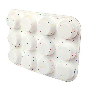 SHEbaking Silicone Muffin Pan Regular 12 Cups Muffin Tin for Muffin and Cupcakes, Non-stick Bakeware Durable Baking Mold Cupcake Molds BPA Free.