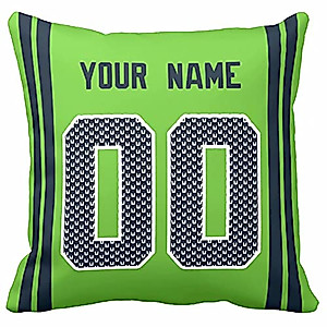 ANTKING Throw Pillow 2 Packs Custom Any Name and Number for Men Youth Boy Gift