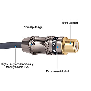 Devinal XLR to RCA Female Adapter, RCA to XLR Female Short Cable Converter, Gender Changer Audio Connector Coupler for Mixer Recorder amplifiers etc.
