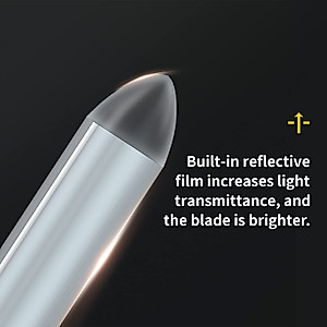 jvmusaber Lightsaber Basic PC Blades Outer Diameter 7/8 in, Length 30.7 in (Black)