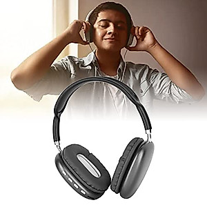 Tangxi Wireless Noise Cancelling Headphones, Stereo Over Ear Sports Headphones, Portable Foldable Lightweight Headset Soft Earpads for Cellphone PC