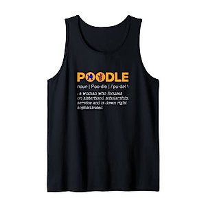 Womens SGRho Sigma 1922 Poodle Noun Gamma Rho Hand Sign Tank Top