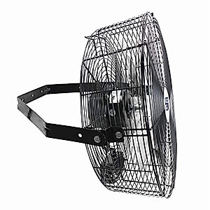 Maxx Air Wall Mount Fan, Commercial Grade for Patio, Garage, Shop, Easy Operation and Powerful CFM (18" Industrial Wall Mount)