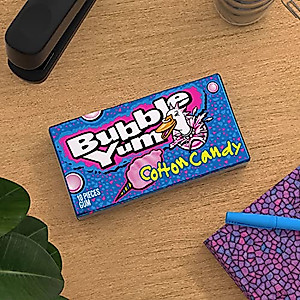 BUBBLE YUM Cotton Candy Chewy, Bubble Gum Packs, 2.82 oz (12 Count, 10 Pieces)