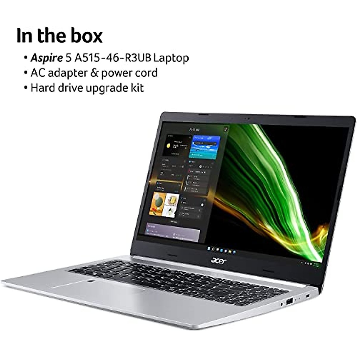 2022 Newest Acer Aspire 5 Laptop, 15.6 Inch FHD IPS Display, AMD Ryzen 3 3350U, 20GB DDR4 RAM, 512GB PCIe SSD, WiFi 6, Backlit Keyboard,AMD Radeon Vega 6 Graphics, Windows 11 Home, Bundle with JAWFOAL