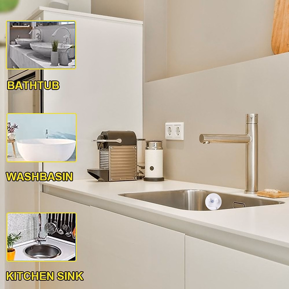 Smiley Face Sponge Holder,2pack Sponge Holder for Kitchen Bathroom Sink Suction Cup Installation ,Sponge Organizer for Kitchen,Dishwasher Safe (Sponges Not Included)