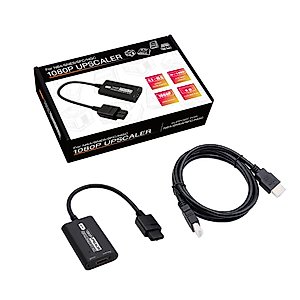 Kacenray HDMI Converter for Nintendo Gamecube NGC N64 SNES SFC 1080P Upscaler HDMI Adapter with 4:3/16:9 Aspect Ratio Switch for Nintendo Game Console