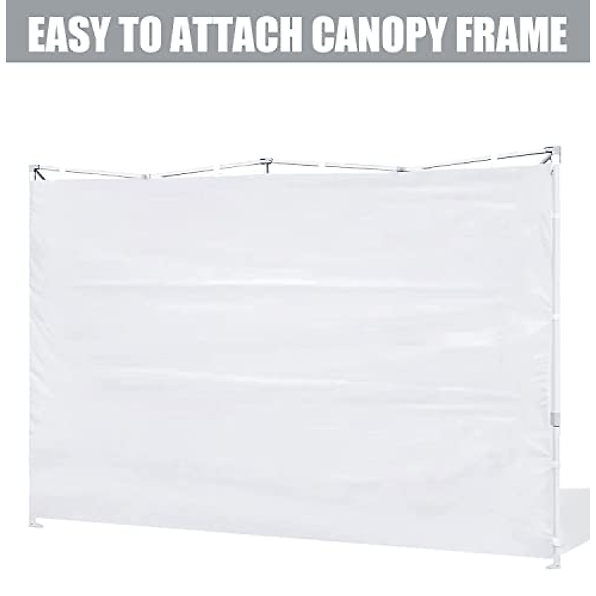 SCOCANOPY Sidewall for 10x10 Canopy Frame, 2 Pieces Sunwalls Only,White