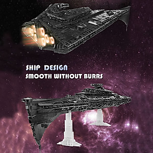 Mould King 21004 Super Star Destroyer Model, Eclipse-Class Imperial Star Destroyer Building Toy, 10368+Pcs Buildable Toy Model, UCS Assembly Awesome Toy Building Kit Large Collection