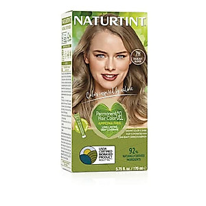 Naturtint Permanent Hair Color (Pack of 1), Ammonia Free, Vegan, Cruelty Free, up to 100% Gray Coverage, Long Lasting Results (7N Hazelnut Blonde)