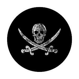 Vintage Pirate Skull PopSockets Grip and Stand for Phones and Tablets