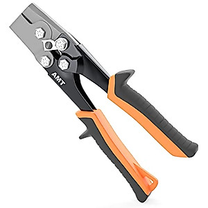 AMERICAN MUTT TOOLS Snap Lock Punch – Gutter End Cap Crimper Tool – Snap Lock Tool for Sheet Metal, Gutter Installation Tools, Gutter Crimping Tool, Gutter Tools, End Cap Crimper for Gutters