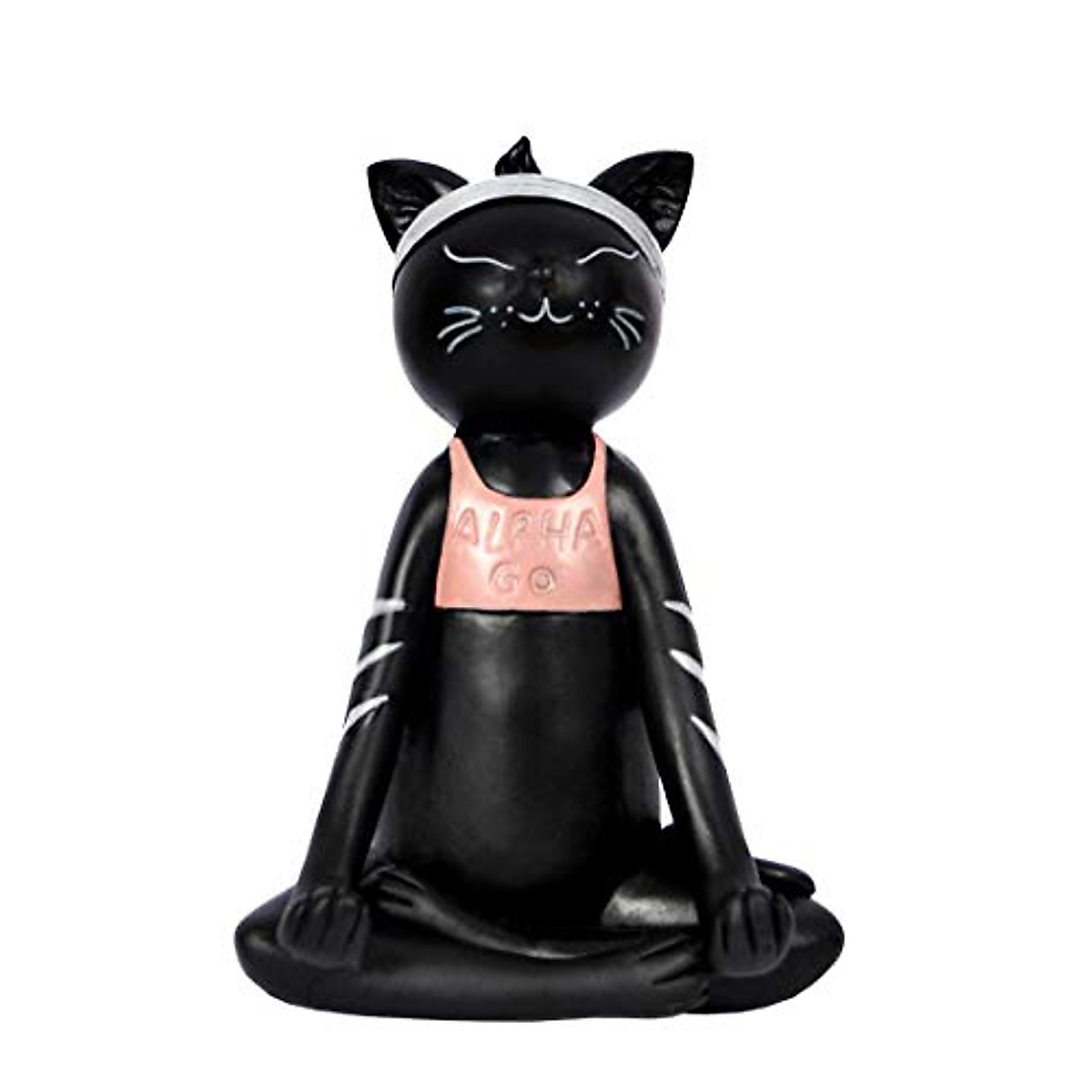 Alpha Go Cell Phone Holder, Yoga Black Cat Smartphone Stand, Dock, Cradle, Compatible with iPhone, All Android Smartphone Charging, Desktop Accessories Pal