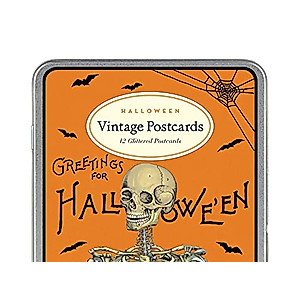Cavallini Papers & Co. Cavallini Halloween 2 Glitter Vintage Postcards