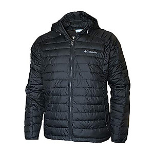 Columbia Men's White Out II Insulated Omni Heat Hooded Jacket (Black, L)