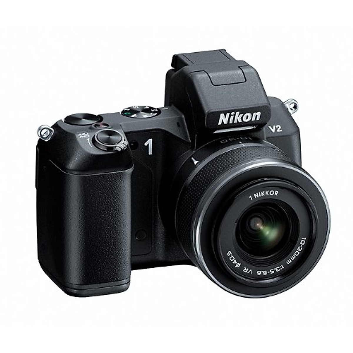 Nikon 1 V2 14.2 MP HD Digital Camera with 10-30mm VR 1 NIKKOR Lens (Black)