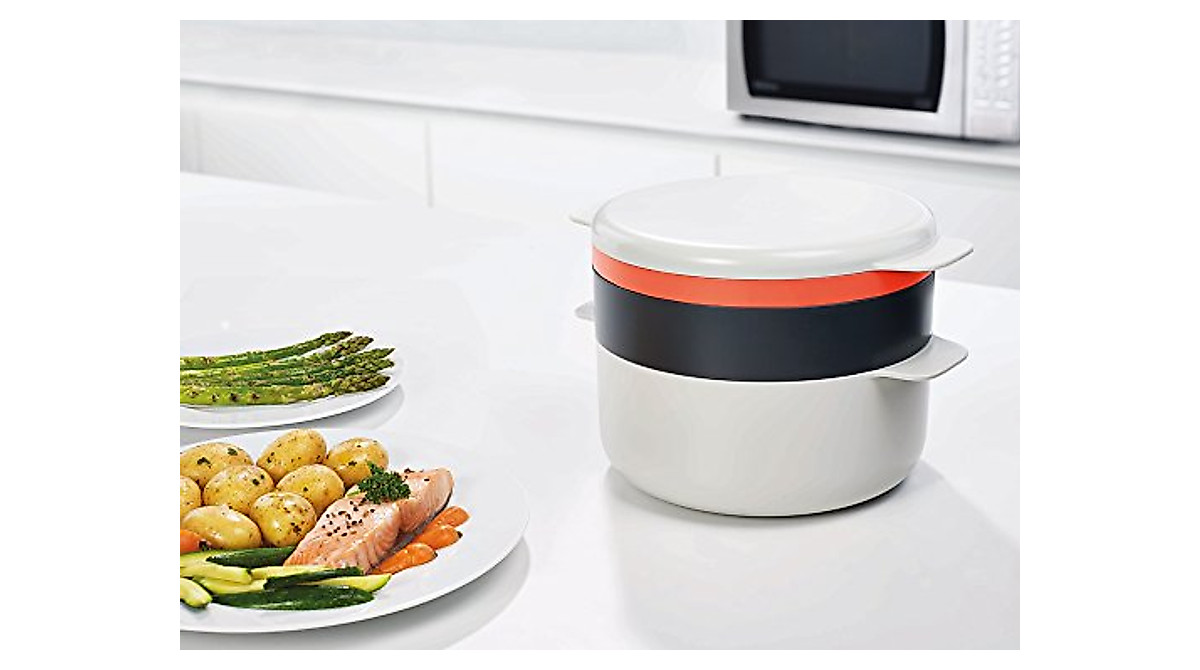 Joseph Joseph 4-Piece Stackable Microwave Cooking Set - Quick & Versatile