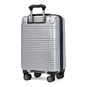 Travelpro Roundtrip Hardside Expandable Luggage, TSA Lock, 8 Spinner Wheels, Hard Shell Polycarbonate Suitcase, Silver, 2-Piece Set (21/25)