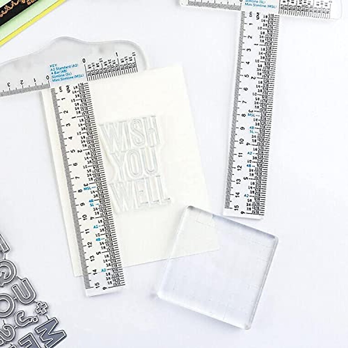 6 Inches Clear Acrylic T-Square Ruler, T Square Ruler, Drafting Tools, Drafting T Square, T Ruler Transparent for Crafting and Drafting