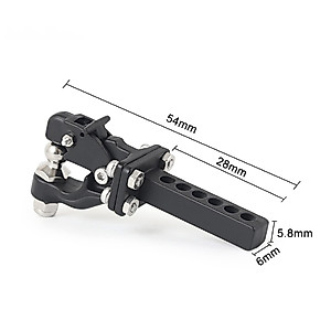 RC Trailer Metal 1/10 Scale Trailer Kit, for RC Crawler axial SCX10 D90 Wrangler TRX6 TRX4 Redcat GEN8 RGT 86100 SMT CFX CC01 CC02 LC80 trx4 Upgrades (RC Trailer Kit and Elastic Kinetic Winch Strap)