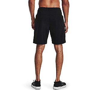 Under Armour Fish Hunter 8-inch Cargo Shorts, Black (001)/Black, 36