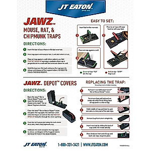 JT Eaton 408BULK Jawz Depot Bulk Rat and Chipmunk Trap Covers, Pack of 6