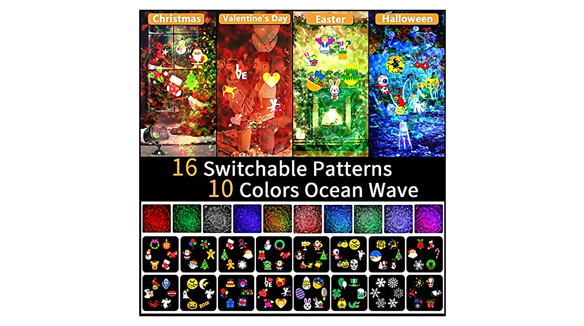Remon 2-in-1 Christmas Projector Lights Outdoor | Waterproof & Versatile