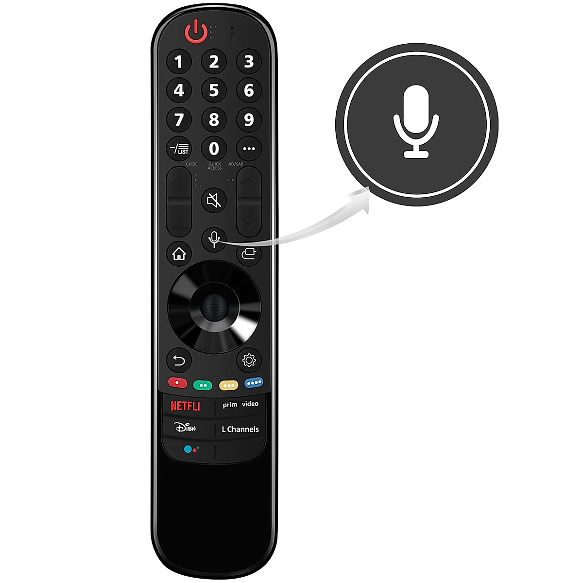 MR21GA AN-MR21GA Replace Voice Remote fit for LG OLED TV 2021 2022 OLED65C1PUB OLED55C1PUB OLED48C1PUB OLED77C1PUB OLED83C1PUB OLED55A1PUA 43NANO75UPA 65QNED90UPA OLED42C2PUA 55NANO75UQA 65NANO75UQA