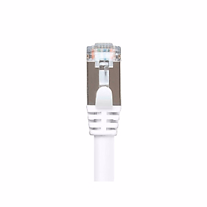 Monoprice Cat7 Ethernet Patch Cable - 3 feet - White| Flexboot RJ45 Stranded 600Mhz S/FeetP CMX Pure Bare Copper Wire 26AWG - Entegrade Series