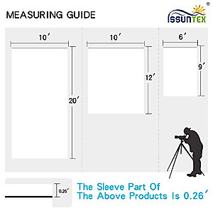 ISSUNTEX 6X9 ft Background Muslin Backdrop, Photo Studio, Collapsible High Density Screen for Video Photography and Television-White