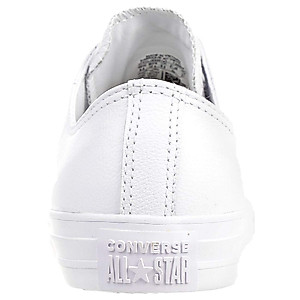 Converse Chuck Taylor All Star Mono Leather Low Top (White, 10.5 M US Women / 8.5 M US Men)