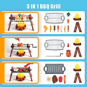 Kids Camping Set with Tent for 2 Toddlers-Kids Camping Toys for Kids 3-5 with Pop up Play Tent-Indoor Outdoor Pretend Camping Toys