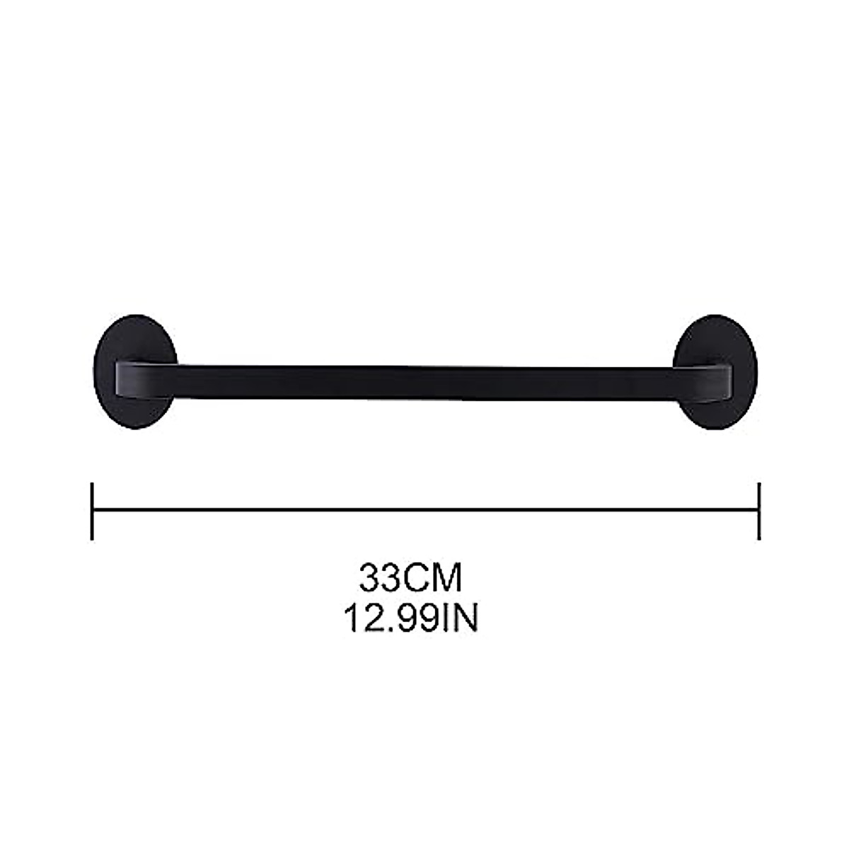 Magnetic Towel Holder Towel Rack Adjustable Towel Bar for Bathroom Wall Mounted Towel Holder Bathroom Towel Rod Towel Holder Dishwasher Towel Holder Sink Laundry Washing Machine Towel Bar Black Towel