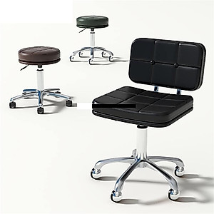 XDASH Office Chair Armless Rotary Pulley Stool Barber Queen Work Stool Nail Salon backrest Chair