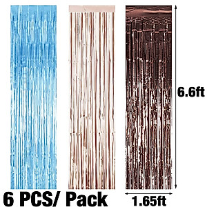 Teddy Bear Baby Shower Decorations for Boy Teddy Bear Theme Birthday Decorations Teddy Bear Party Backdrop Blue Tan Brown Foil Curtains Teddy Bear Party Decorations Teddy Bear Party Supplies