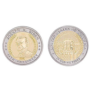 Commemorative Presidential Medal Coin Set | 2 Coin Set | Presidential Commemorative Coin | Joe Biden and Kamala Harris Coins | Velvet Presentation Box