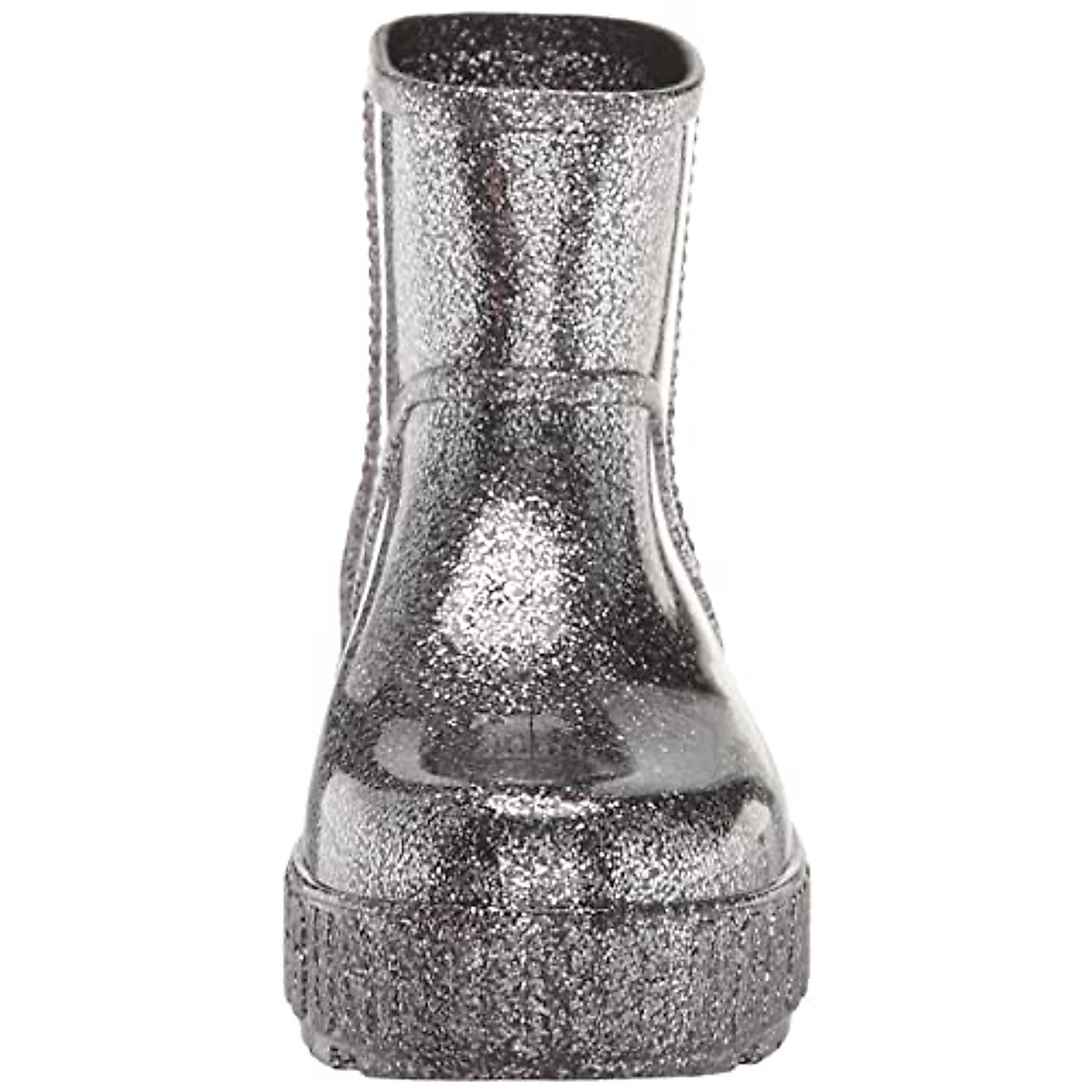 UGG Women's DRIZLITA Rain Boot, Glitter Grey, 9