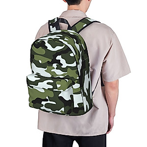 Affilleve Camouflage Casual School Backpack For Teen Girls Boys, Travel Hiking Shoulder Daypack Bag For Men Women