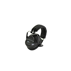 Earmuffs hearing protection with low profile passive folding design 26dB NRR and reduces up to 125dB, black