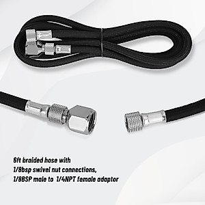 Fengda Airbrush FE-183K Precision Dual Action Airbrush Set for Gravity Feed with 3 Cup Sizes and 3 Nozzles (0.3, 0.5 and 0.8mm)