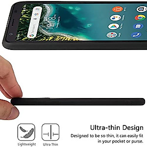 YJROP for ZTE Avid 589 Case with Tempered Glass Screen Protector Slim Full-Body Silicone Bumpers Anti-Scratch Shockproof Protective Phone Case Cover for ZTE Avid 589 /Z5158 (Black)